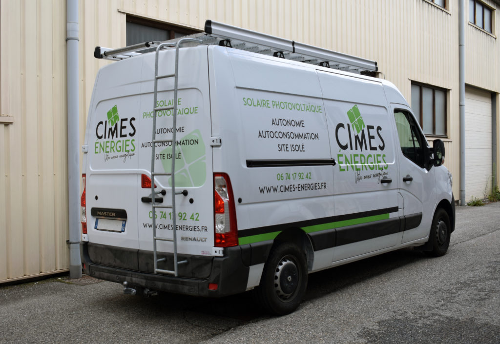 Flocage Véhicules – Cimes Energies – Design Graphic's